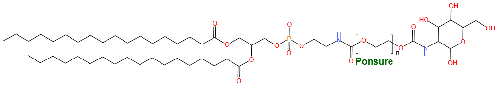 DSPE-PEG-Mannose，磷脂PEG甘露糖，Ponsure